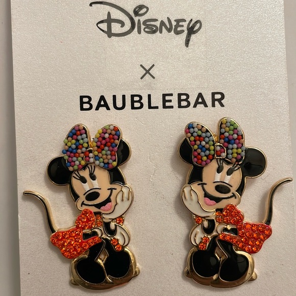 BaubleBar | Jewelry | Baublebar X Disney Minnie Mouse Embellished Drop ...